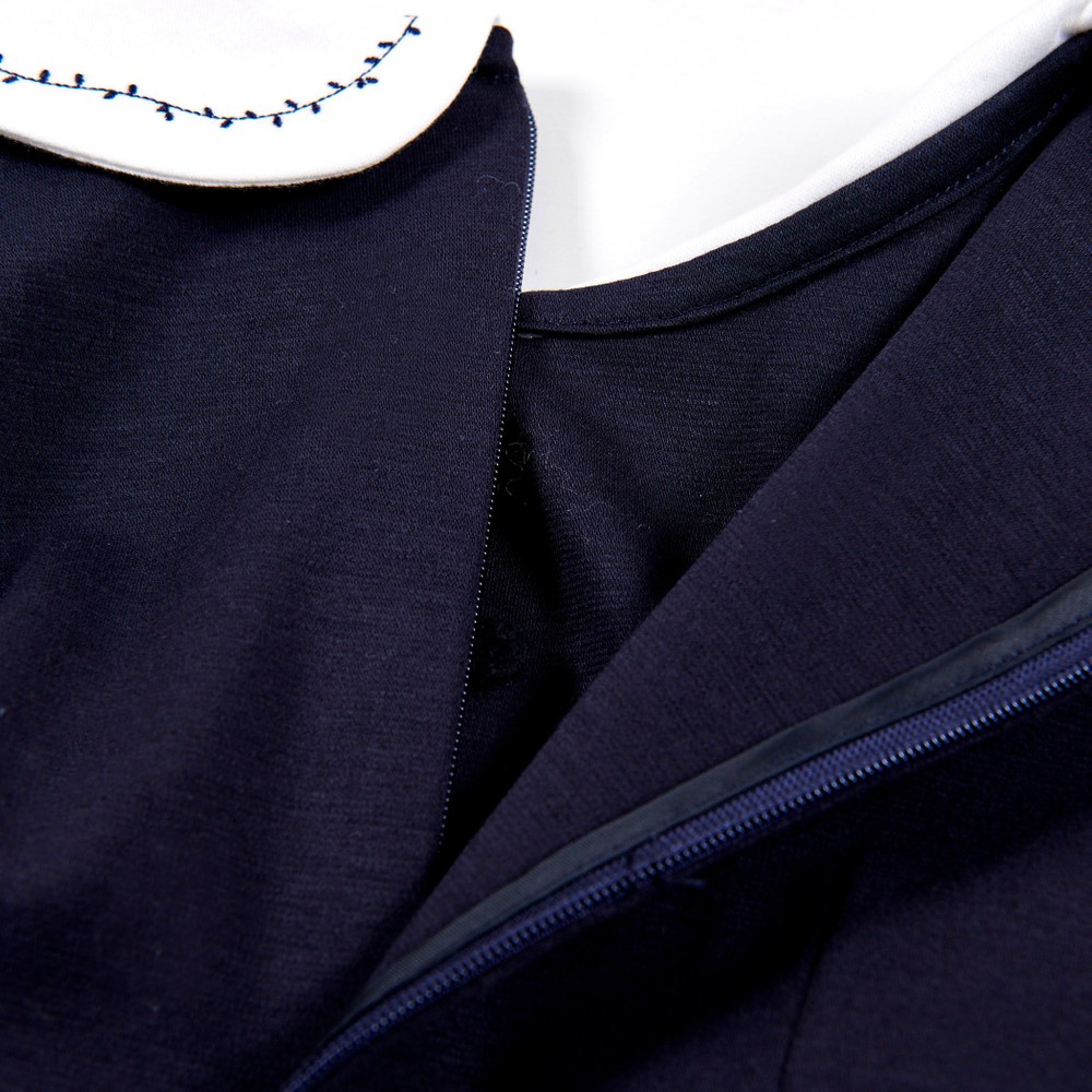 PRIMARY ポンチ ワンピース (110cm～130cm)(120cm ネイビー): ワンピース【べべモール公式】-子供服べべの公式通販サイト 「BEBE MALL」