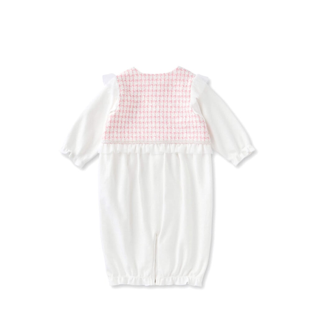 ツイードスムース2WAYオール(50~75cm)(ワンサイズ ピンク系): 新生児/ベビー【べべモール公式】-子供服べべの公式通販サイト 「BEBE MALL」